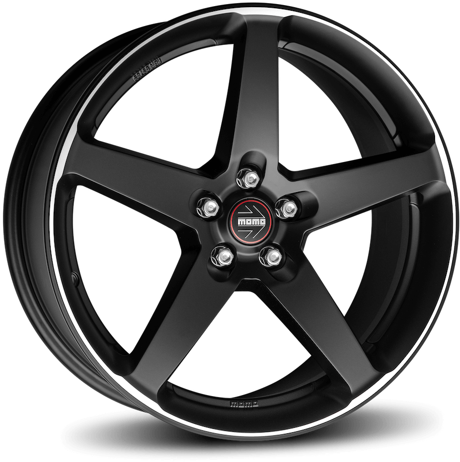 MOMO, Five, 16 x 7 inch, 5x114.3 PCD, ET40 in Matt Black Single Rim ...